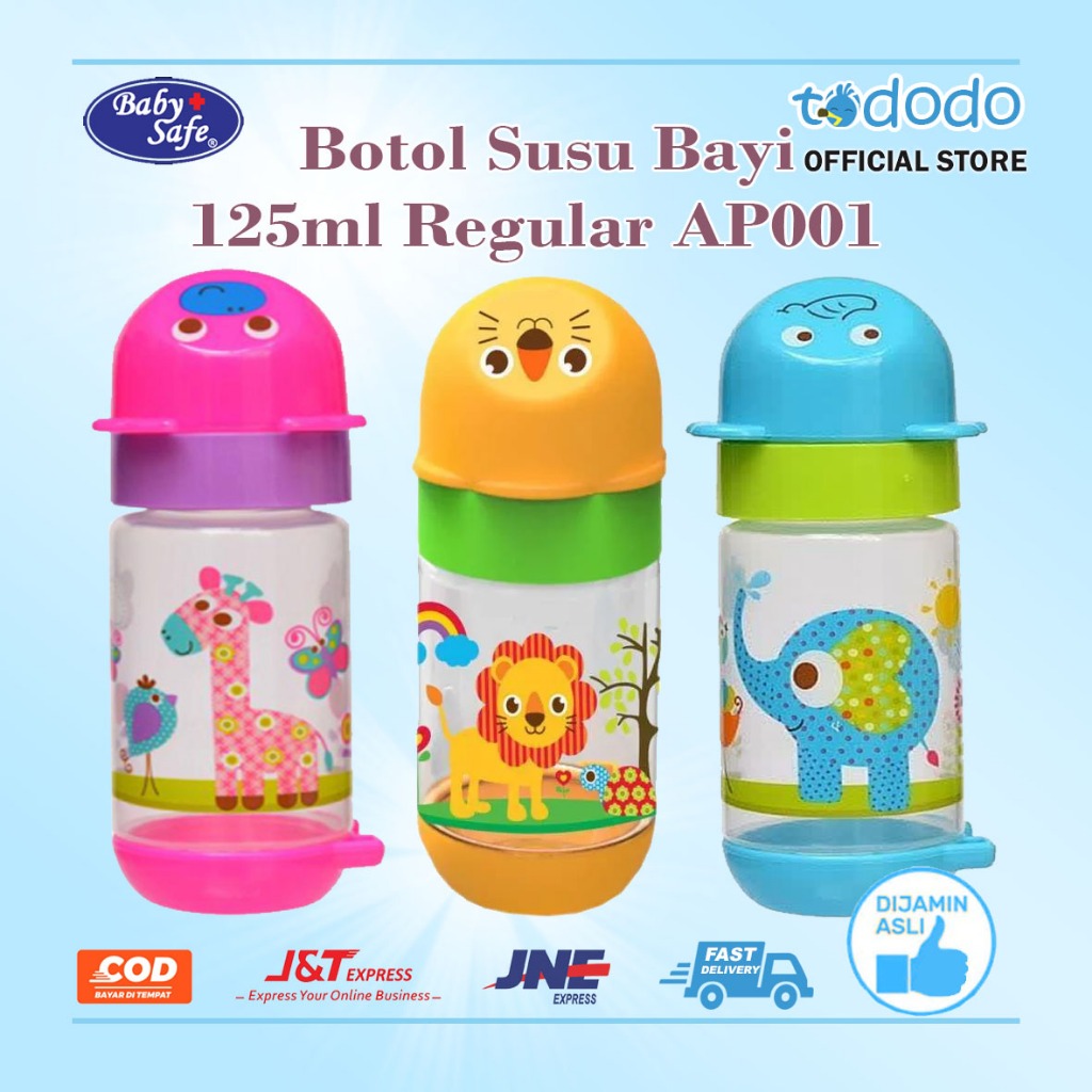 Jual Baby Safe Bottle / Botol Susu Dot Bayi 125ml Regular AP001 ...
