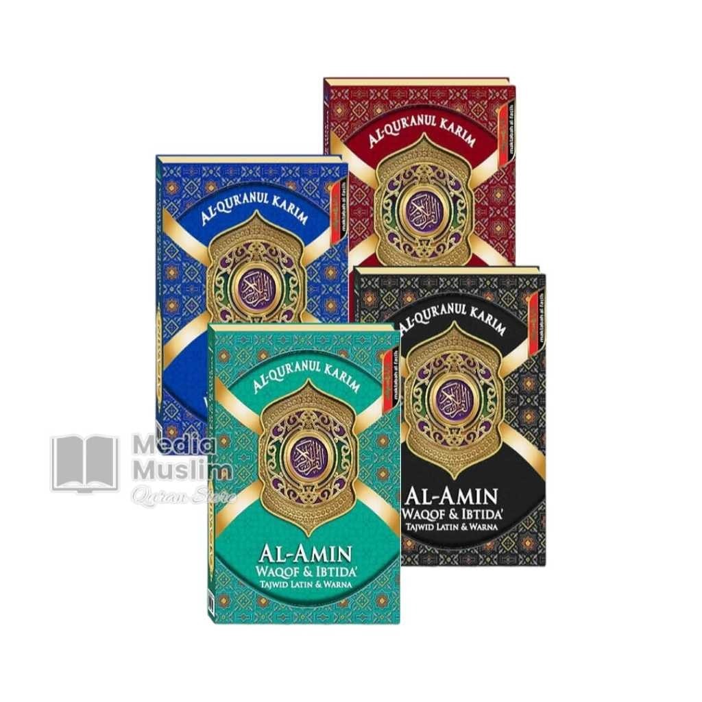 Jual Mushaf Al-Amin Waqof & Ibtida Tajwid Latin & Warna A4 Non Terjemah ...