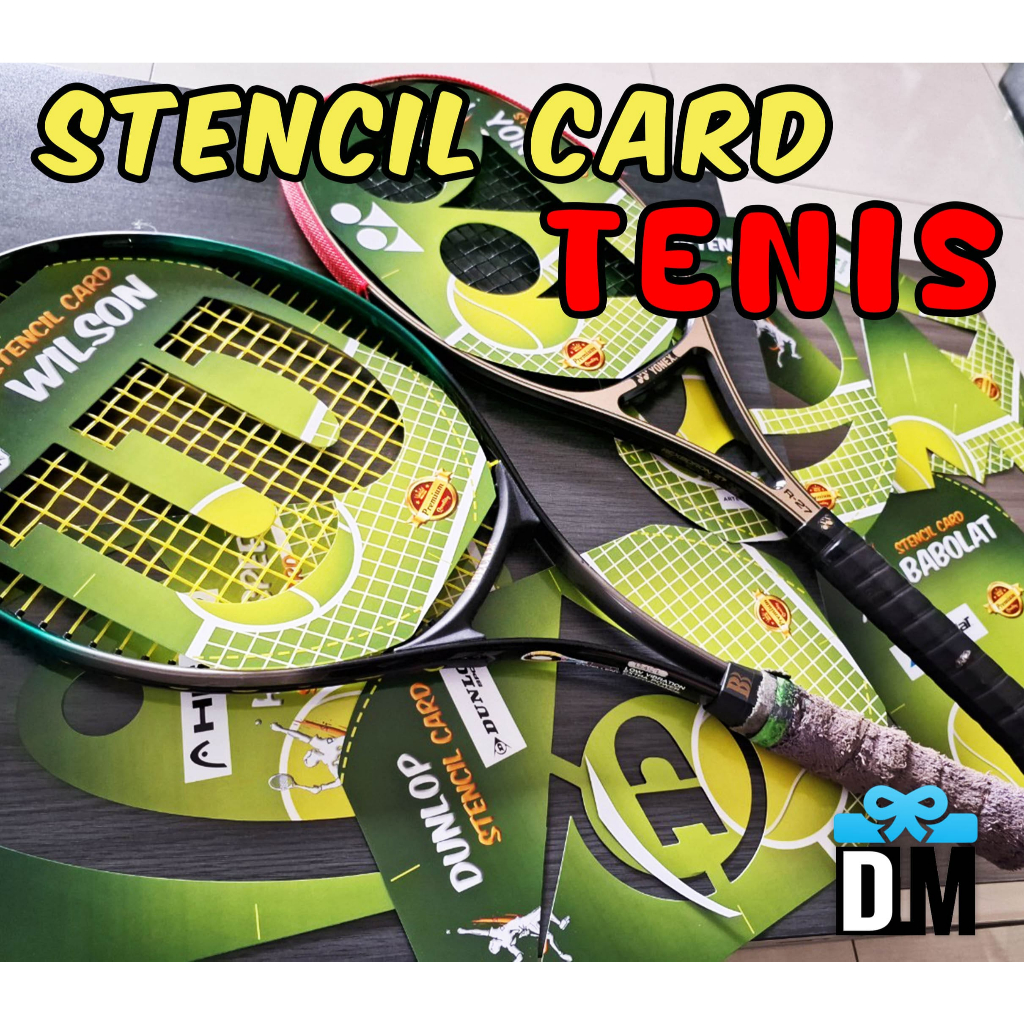 Jual Cetakan logo untuk senar raket TENIS TENNIS Stencil card Yonex ...