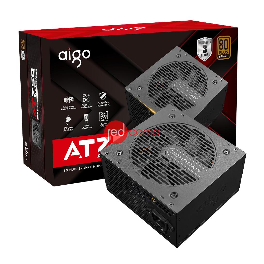 Jual AIGO PSU AT750 80+ Bronze 750 watt Power Supply Non Modular Flat ...