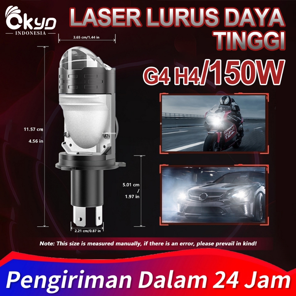 Jual Lampu Mini Projector H4 GS H4 UNTUK MOTOR MOBIL SUPER TERANG TERMURAH/Lampu LED GS-H4 ...