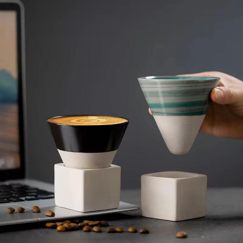 Jual Ceramic Cup Gelas Keramik Geometric Design 180ml Hot Drink Latte ...