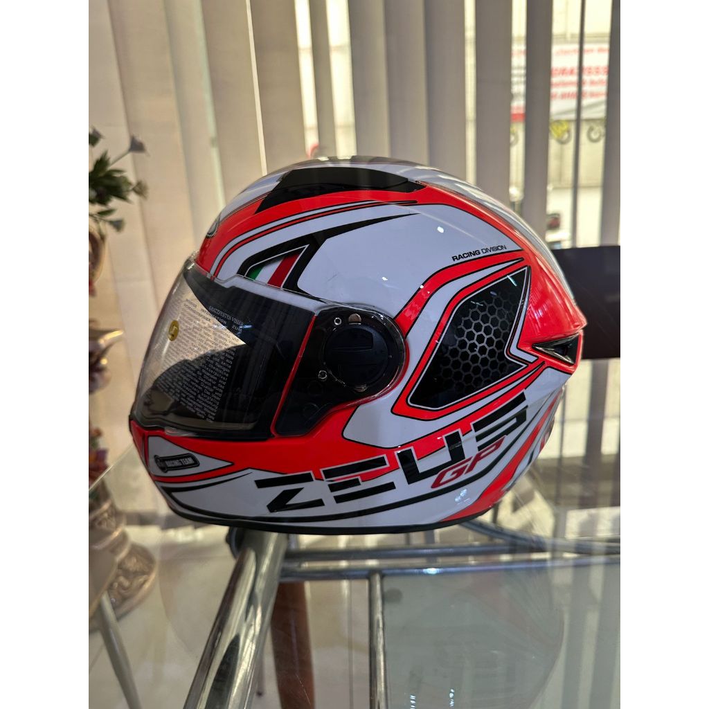 Jual Helm Zeus ZS 811 Neon Orange / AL3 Black helm sepeda motor balap ...