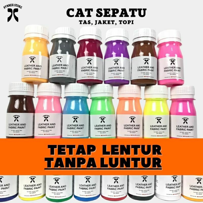 Jual Cat Sepatu Repaint Tas Leather dan Pabric Paint Acrylic Kanvas Cat ...