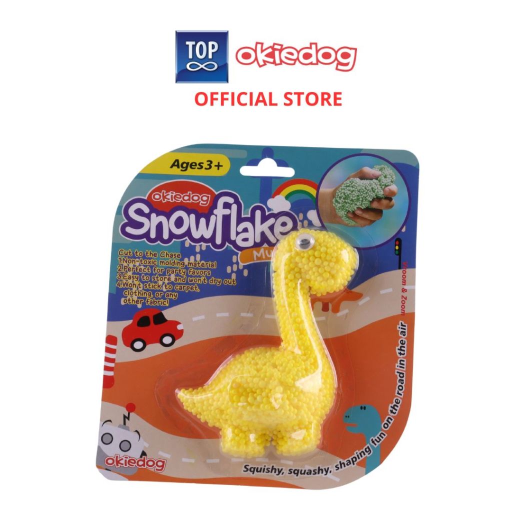 Jual Okiedog Snowflake Mud With Eye - Mainan Sensorik Slime Squishy ...