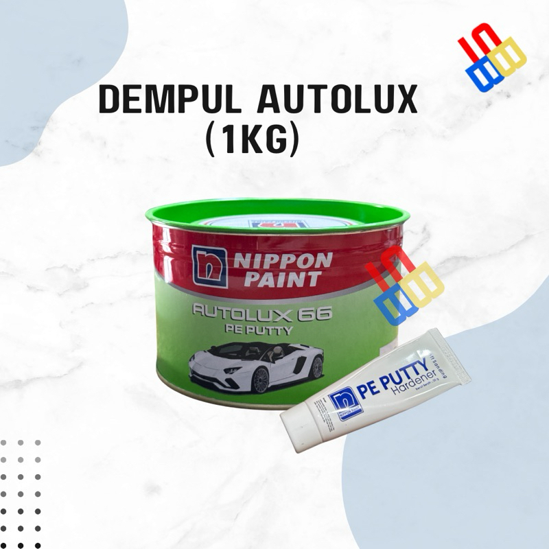 Jual Dempul Autolux 66 Pe Putty/ Dempul Besi Nippon Paint + hardener ...