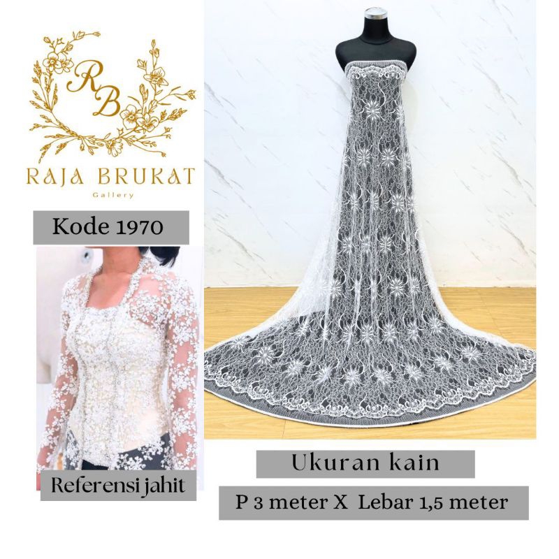 Jual Kain Panel Brukat Metalic Outline Mewah - 1970 - Grade A Panjang ...