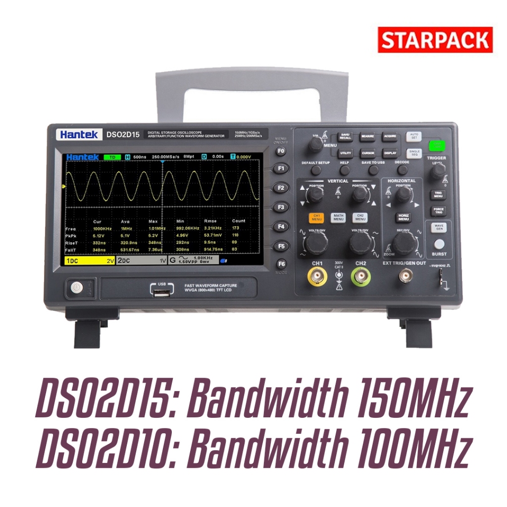 Jual HANTEK DSO2D10 / DSO2D15 Digital Oscilloscope | Shopee Indonesia