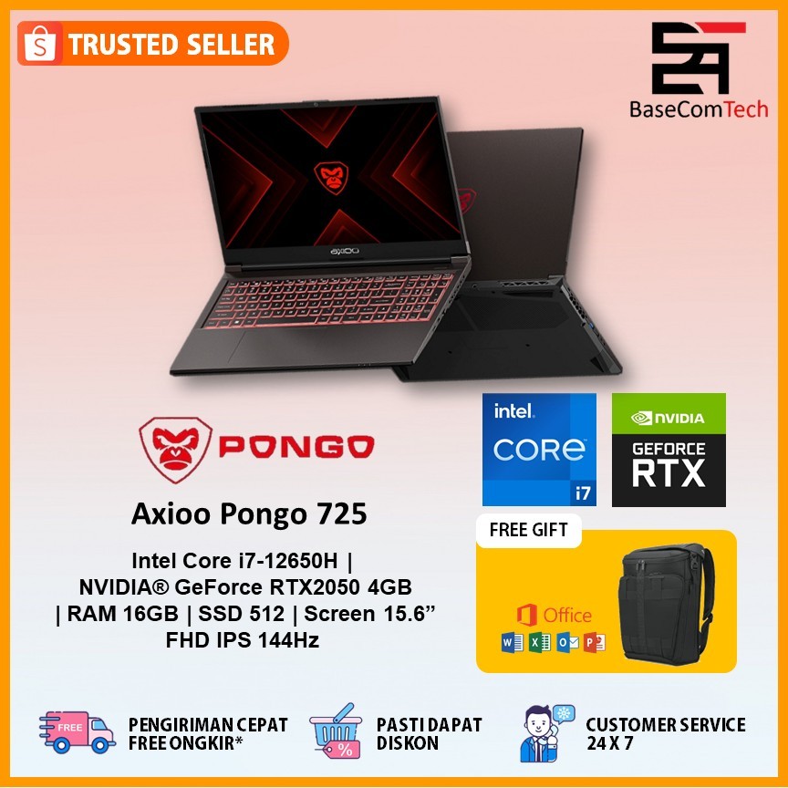 Jual Axioo Pongo 725 i7 12650H RTX2050 4GB Ram 16GB 1TB Windows 11 Pro ...