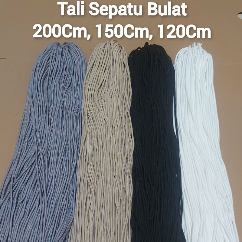 Jual Sepasang Tali Sepatu Bulat Panjang 2 Meter, 1.5 Meter, 1.2 Meter ...