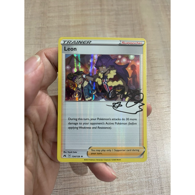 Jual kartu pokemon original holo rare leon 134/159 | Shopee Indonesia