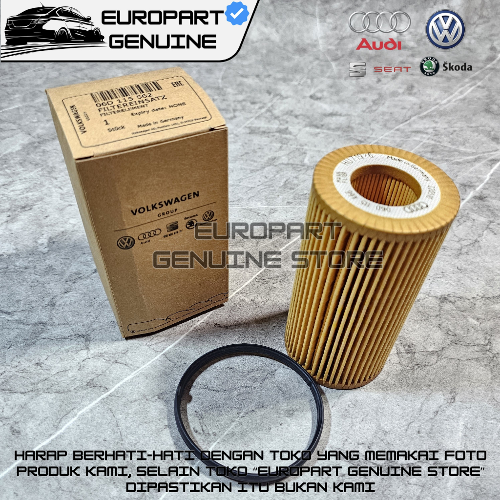 Jual FILTER OLI OIL AUDI A4 B6 B7 A3 Q3 TT VW JETTA MK5 MK6 ORI ...
