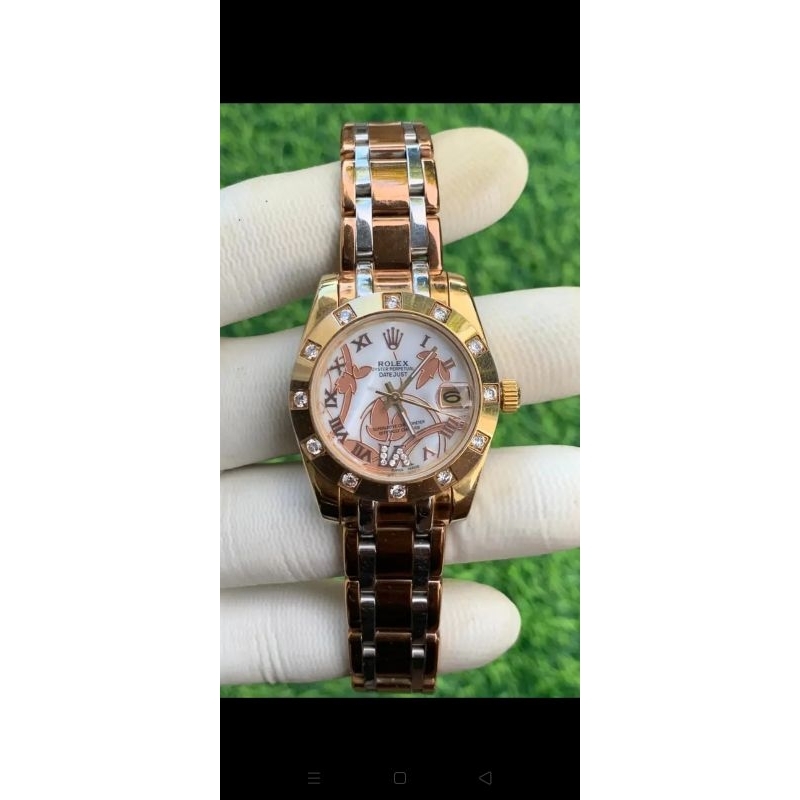 Jual Jam tangan vintage ladys automatic gold mewah mulus | Shopee Indonesia