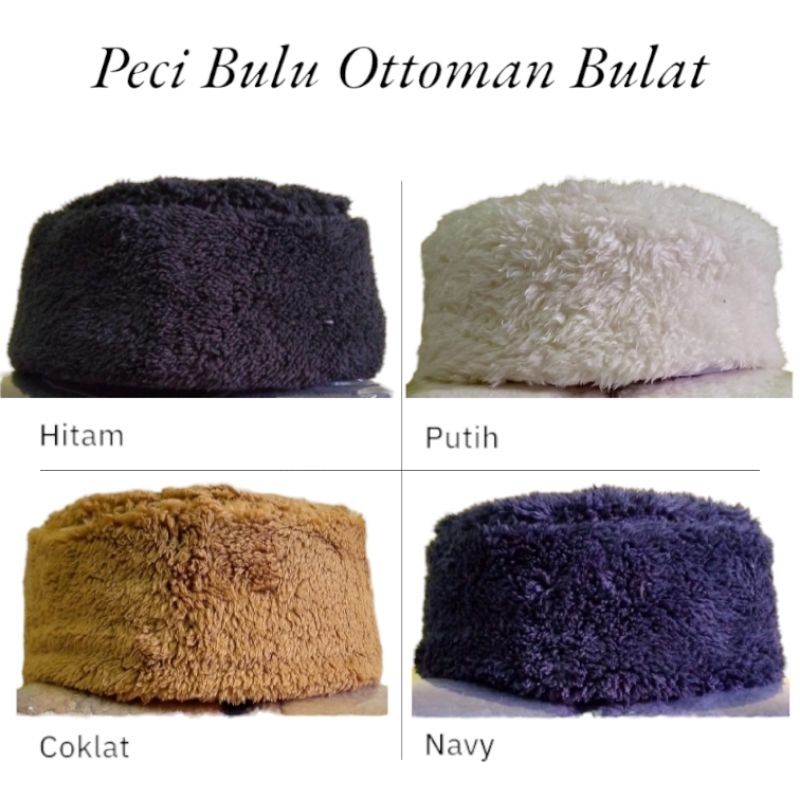 Jual Peci Bulu Bulat Rusia / Peci Otoman / Kopyah Bulu Lembut / Kopiah ...