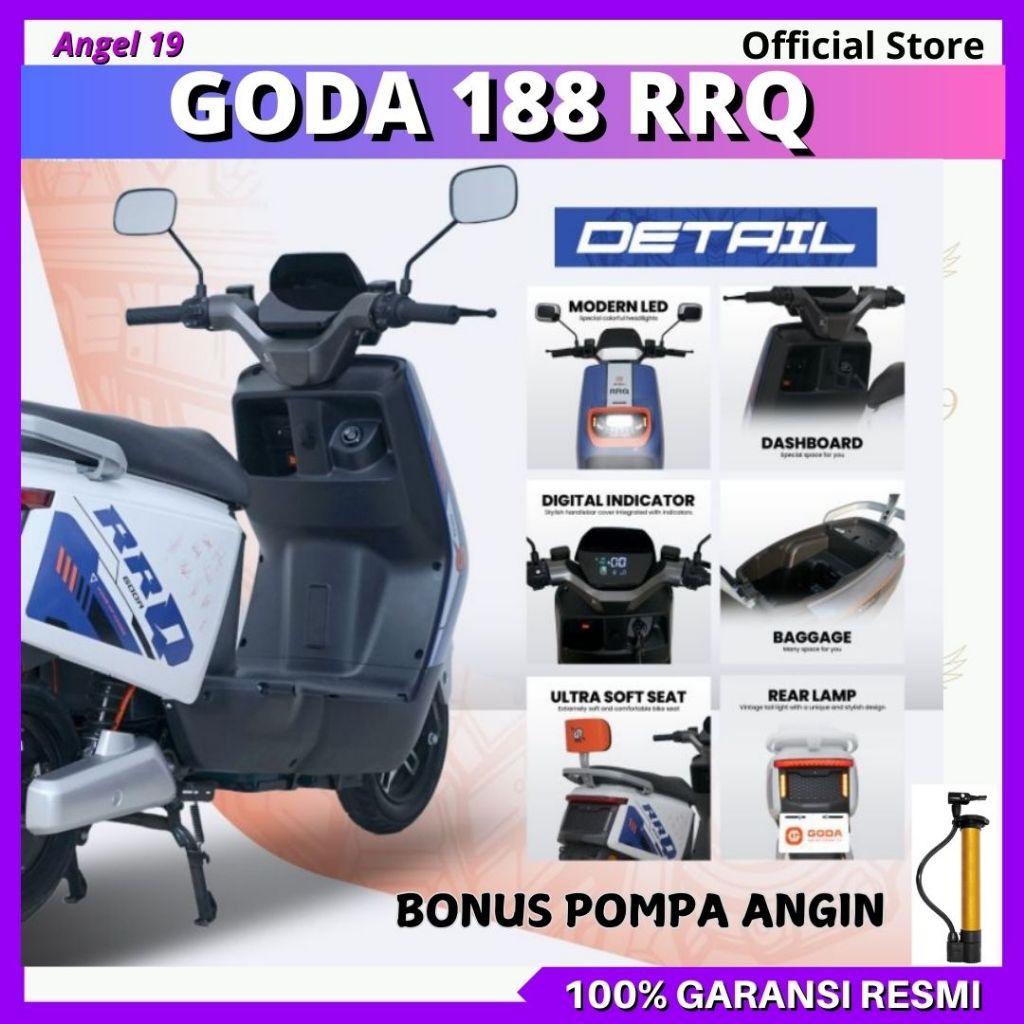 Jual SEPEDA LISTRIK GODA ARTHUR 188 RRQ GARANSI RESMI - GODA GD 188 RRQ ...