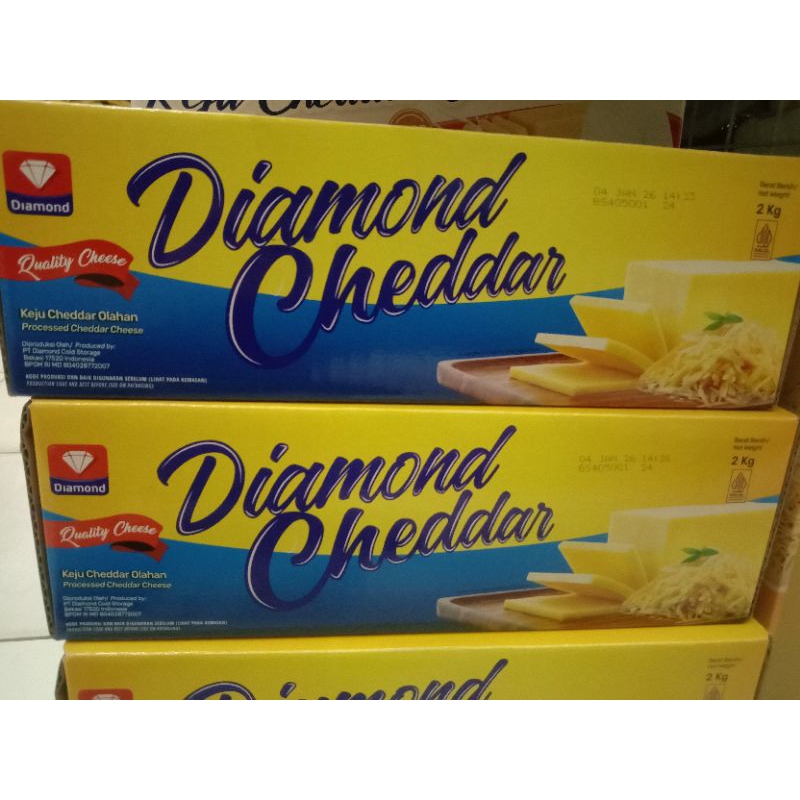 Jual Keju Cheddar Diamond 2kg | Shopee Indonesia