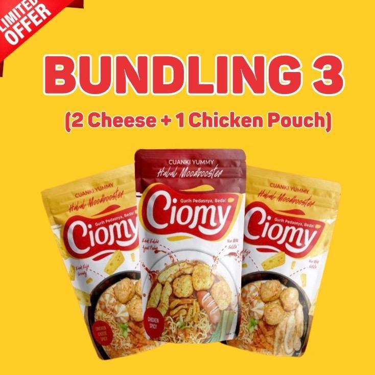 Jual CIOMY - Bundling 3 Cuanki Kuah Keju dan Kuah Ayam Pedas Pouch ...