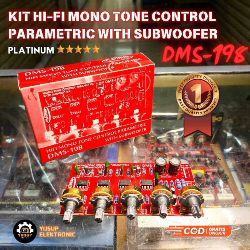 Jual KIT TONE CONTROL MONO PARAMETRIC WITH SUBWOOFER DMS 198 PLATINUM ...