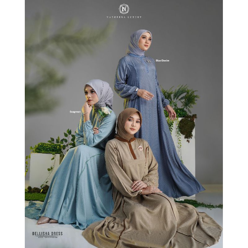 Jual DELLISHA DRESS NADHEERA LUXURY | Shopee Indonesia