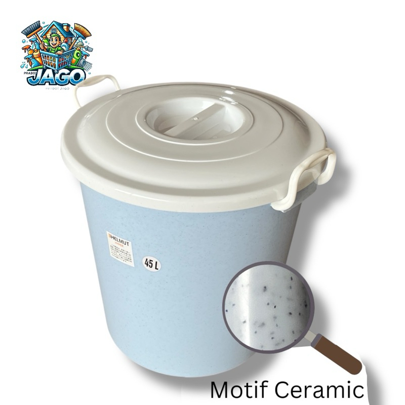 Jual Ember Tutup 45 Liter CERAMIC- prabotjago / Ember Mandi / Bak Mandi ...