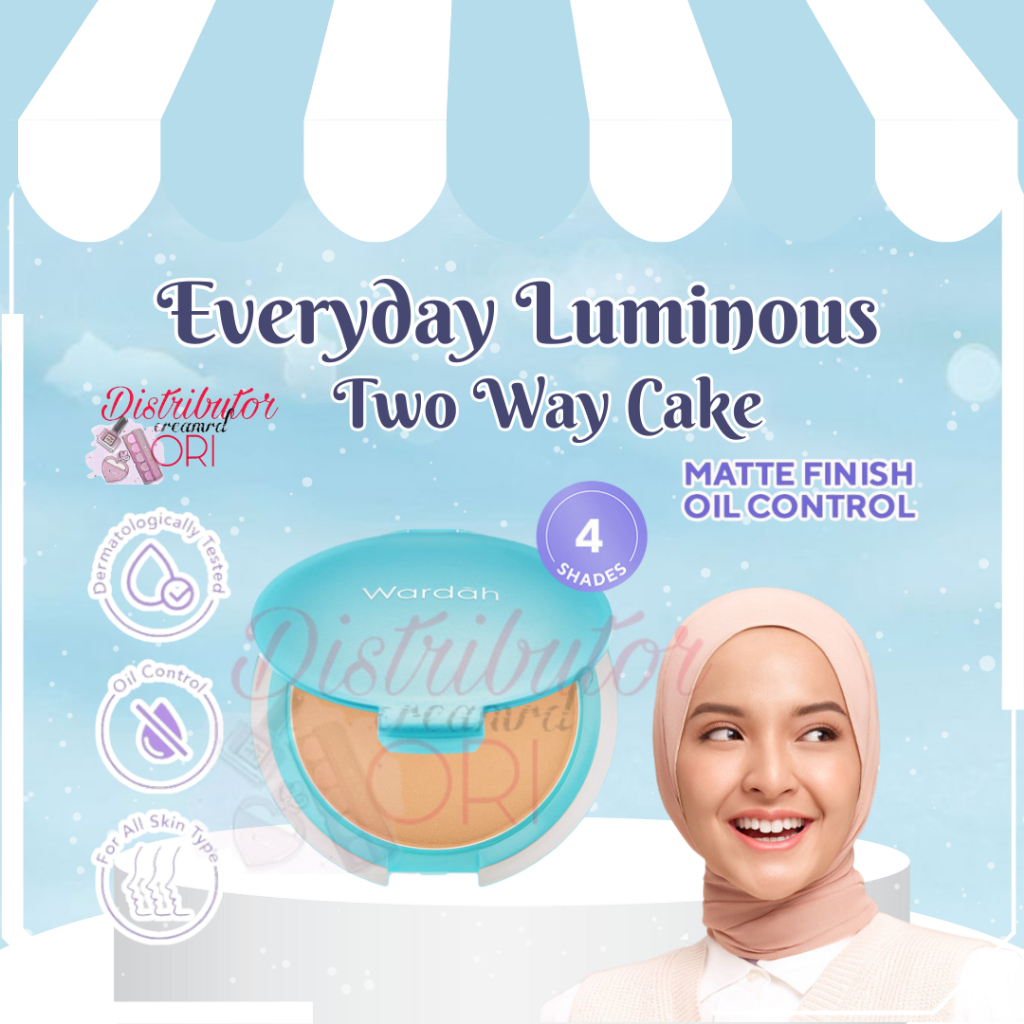 Jual Wardah Everyday Luminous Two Way Cake 12 g - Bedak Dengan Hasil Matte Yang Halus Ringan ...