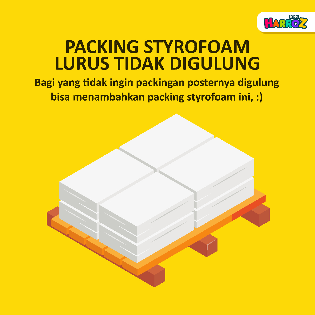 Jual Double Styrofoam Packing Aman & Lurus Poster A3+ Ketebalan ...