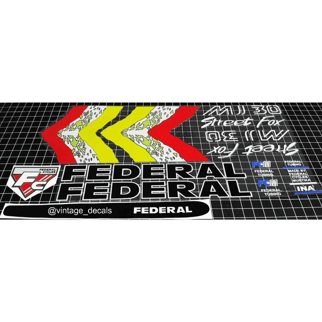 Jual sticker sepeda federal roda 20" STREET FOX MJ30 dan 550 | Shopee ...