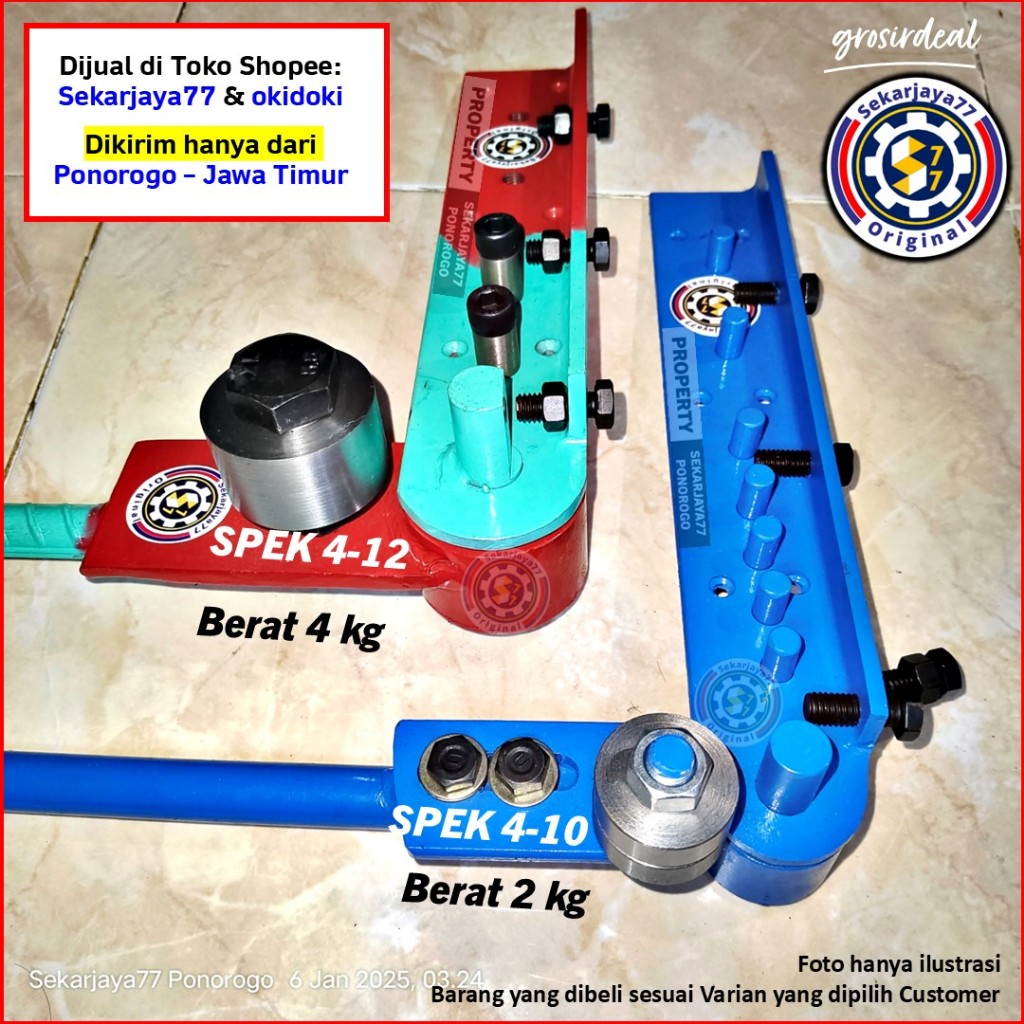 Jual Penekuk besi ASLI KUAT 12mm (4kg) | alat tekuk besi 6 8 10 12 13 ...