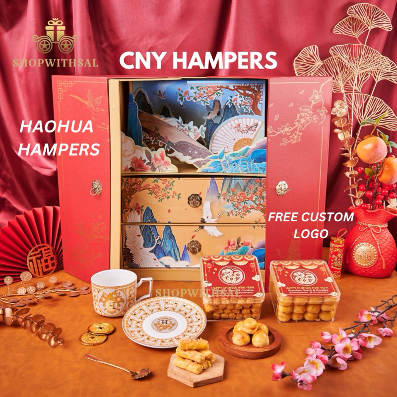 Jual Hampers Imlek 2025 Premium Kue Kering / Parcel Imlek Keramik Shio ...