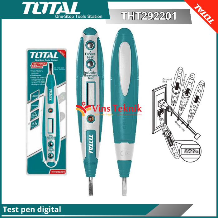 Jual testpen TOTAL THT292201 Test pen digital digital voltage | Shopee ...