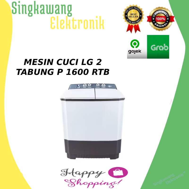 Jual MESIN CUCI LG 2 TABUNG P 1600 RTB | Shopee Indonesia