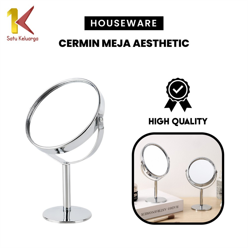 Jual 1K Cermin Kaca Rias Portable 2 Sisi K87 Cermin Meja Aesthetic ...
