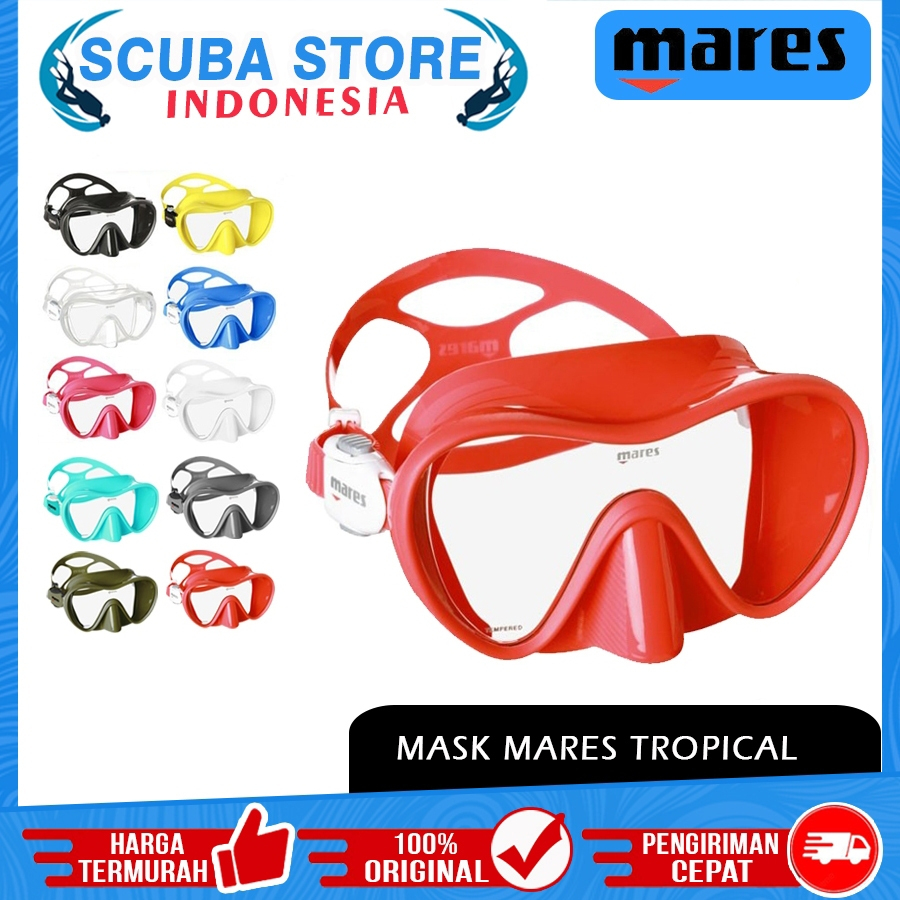 Jual Mask Mares Tropical Masker Kacamata Scuba Diving Dive Selam ...