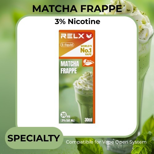 Jual Liquid RELX Matcha Frappe Salt Nic 30MG 30ML by RELX | Shopee ...