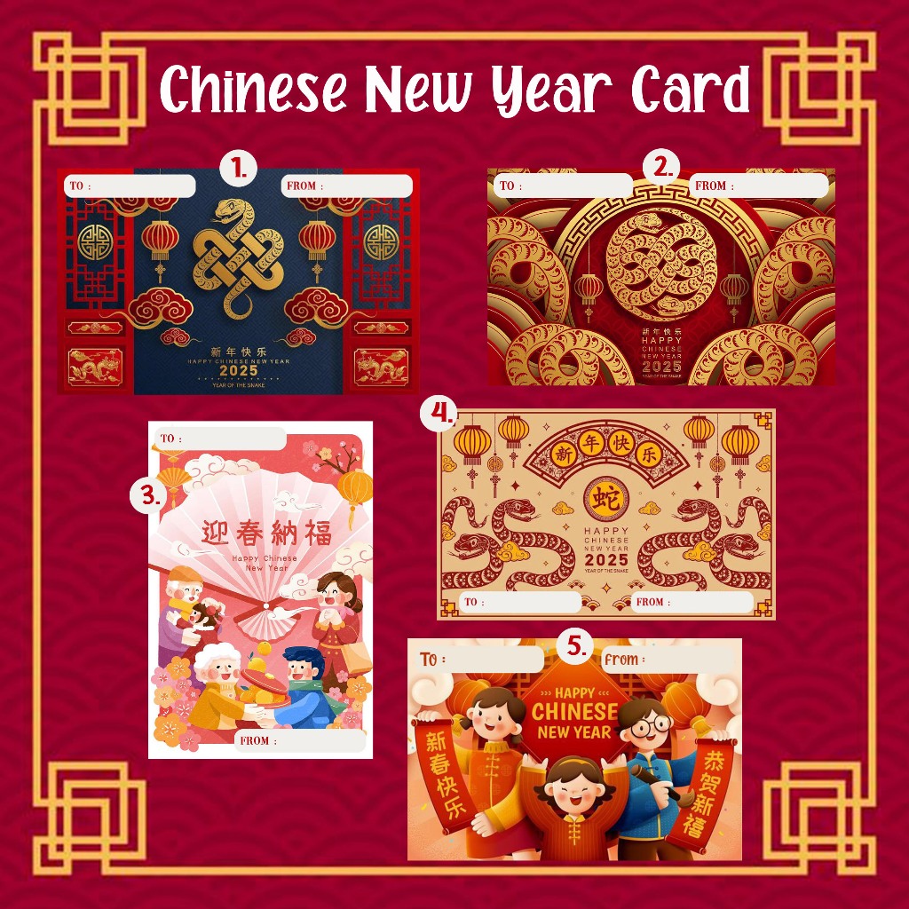 Jual Kartu Ucapan Imlek / Chinese New Year Card / Greetings Card ...
