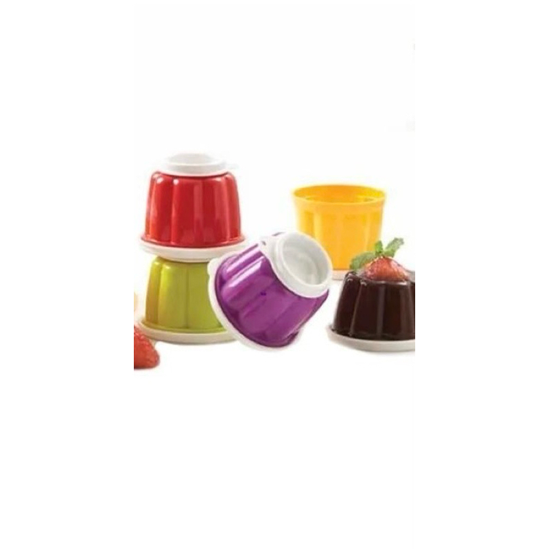 Jual 4 Pcs Mini Jell O tupperware - tempat agar/puding, ukuran kecil ...
