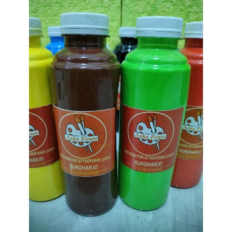 Jual PROMO !! CAT AIR || WATERBASED ,COCOK UNTUK MEWARNAI STYROFOAM ...