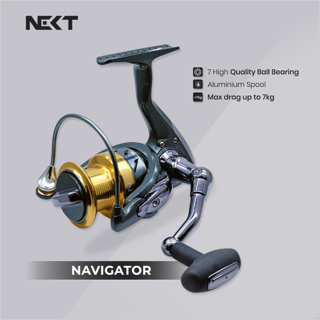 Jual Reel Pancing Next Navigator HG 7BB - High Gear Ratio | Shopee ...