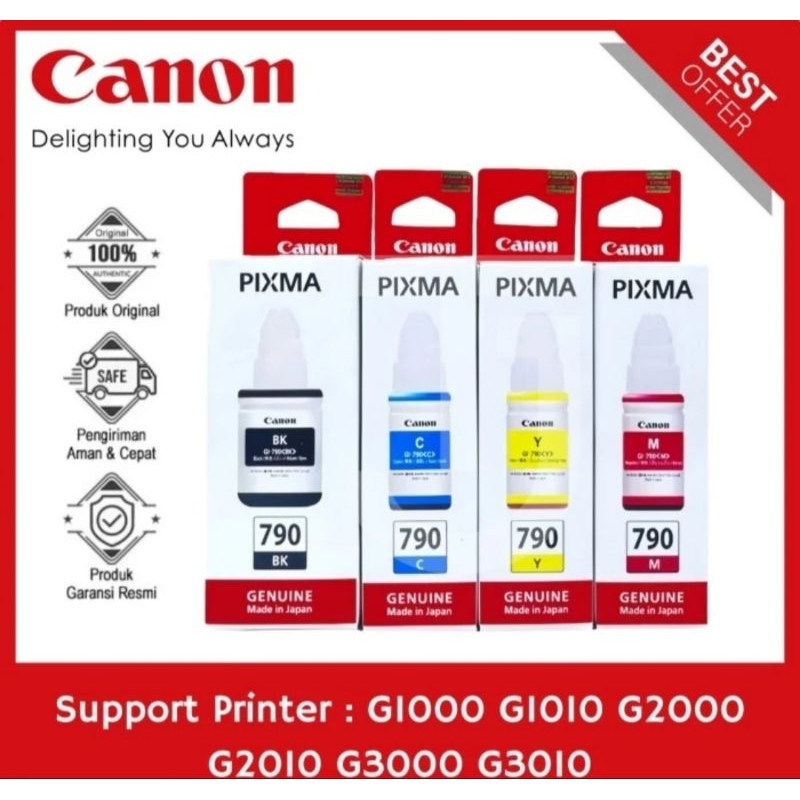 Jual TINTA CANON PIXMA GL-790 ORIGINAL - FOR INK PRINTER G1010/G2010 ...