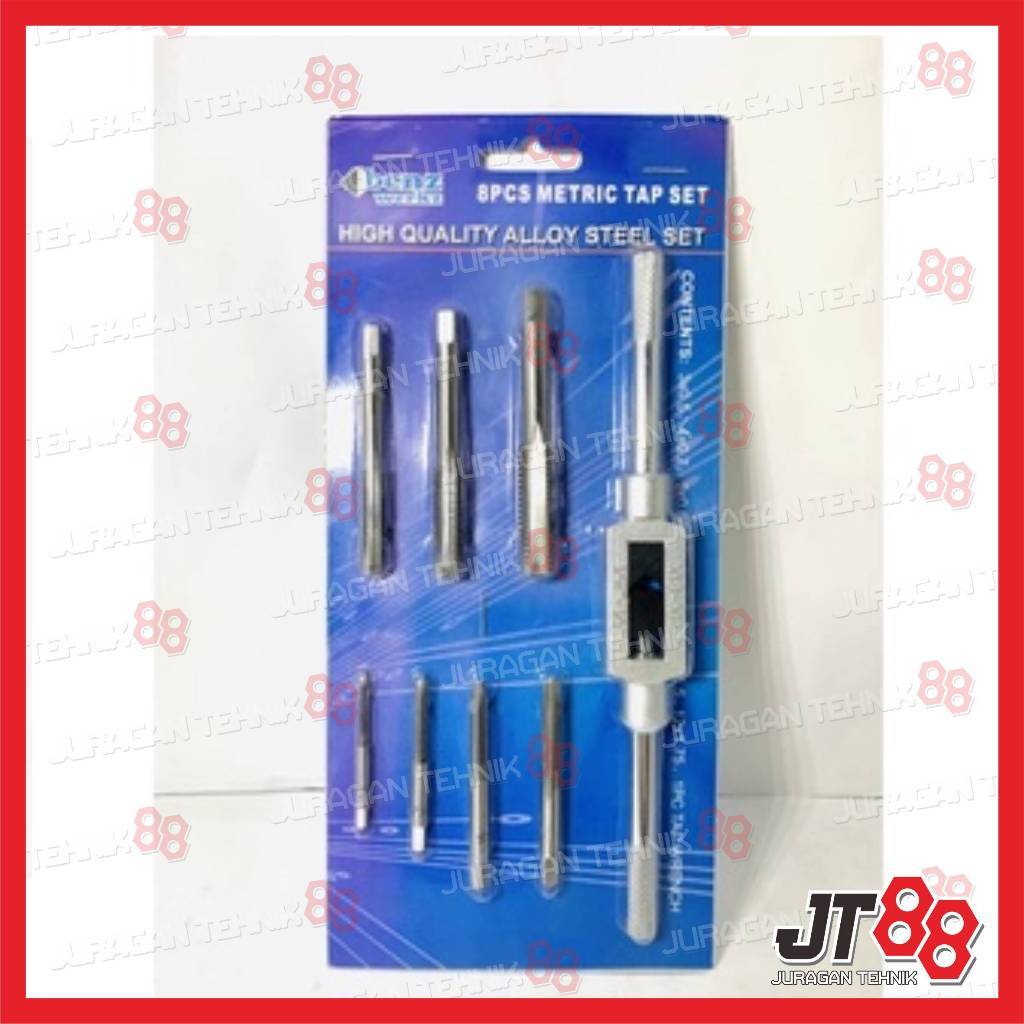 Jual BENZ Metric Hand Tap Set 8pcs Mata Tap | Shopee Indonesia