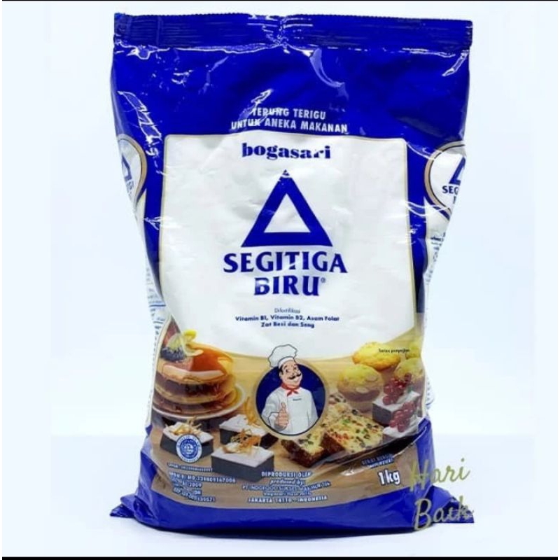 Jual TEPUNG TERIGU SEGITIGA BIRU PREMIUM KEMASAN 1KG | Shopee Indonesia