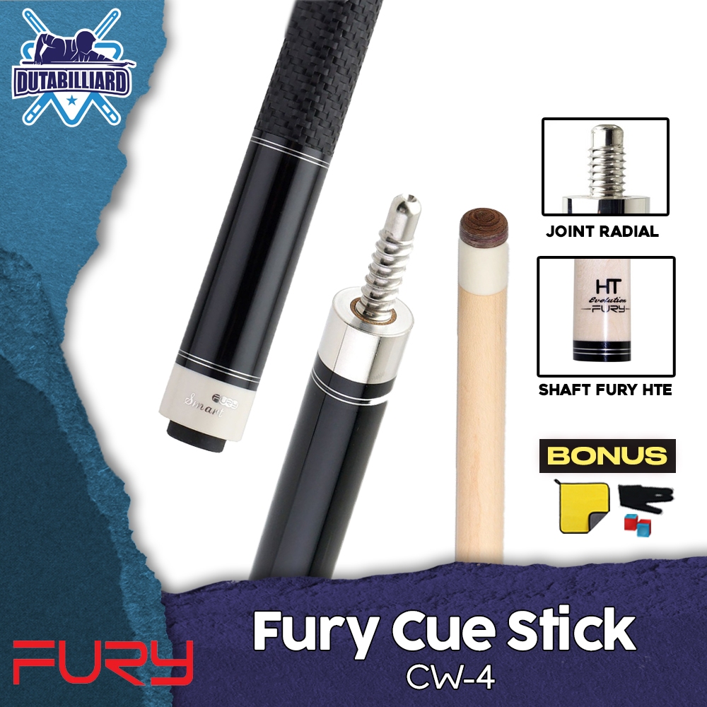 Jual Stick Kayu Billiard Fury CW-4 HT evolution shaft cue play stik ...