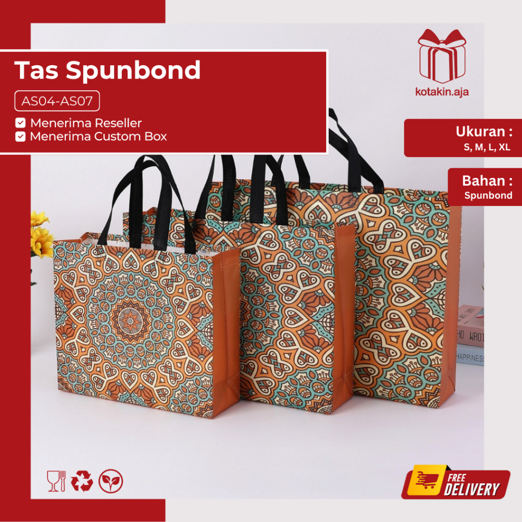 Jual Tas Spunbond / Goodie Bag Spunbond / Spoundbond Bag / Tas Belanja ...