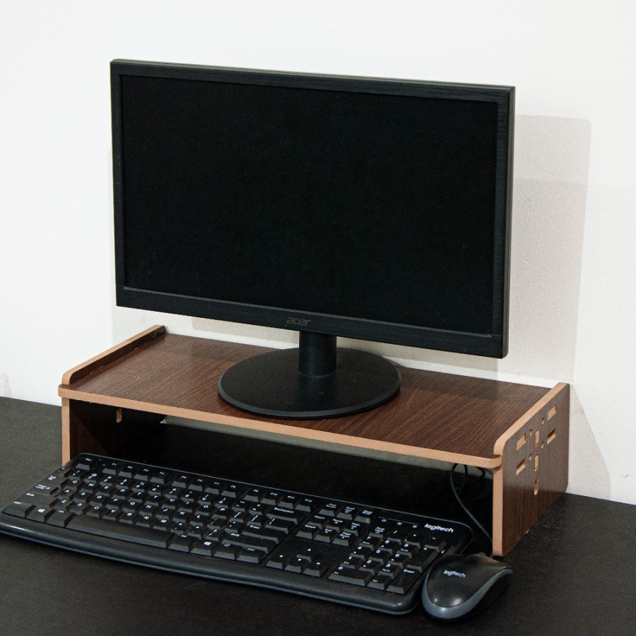 Jual Rak Meja Dudukan Monitor Kayu / Stand Monitor Komputer Minimalis ...