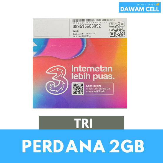Jual PERDANA TRI 2GB NASIONAL - NON REG | Shopee Indonesia