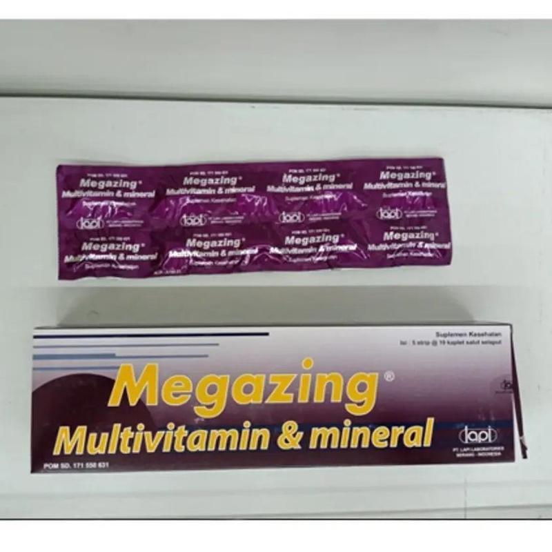 Jual Megazing Strip 10 Tablet - Multivitamin & Mineral Kesehatan Tubuh ...