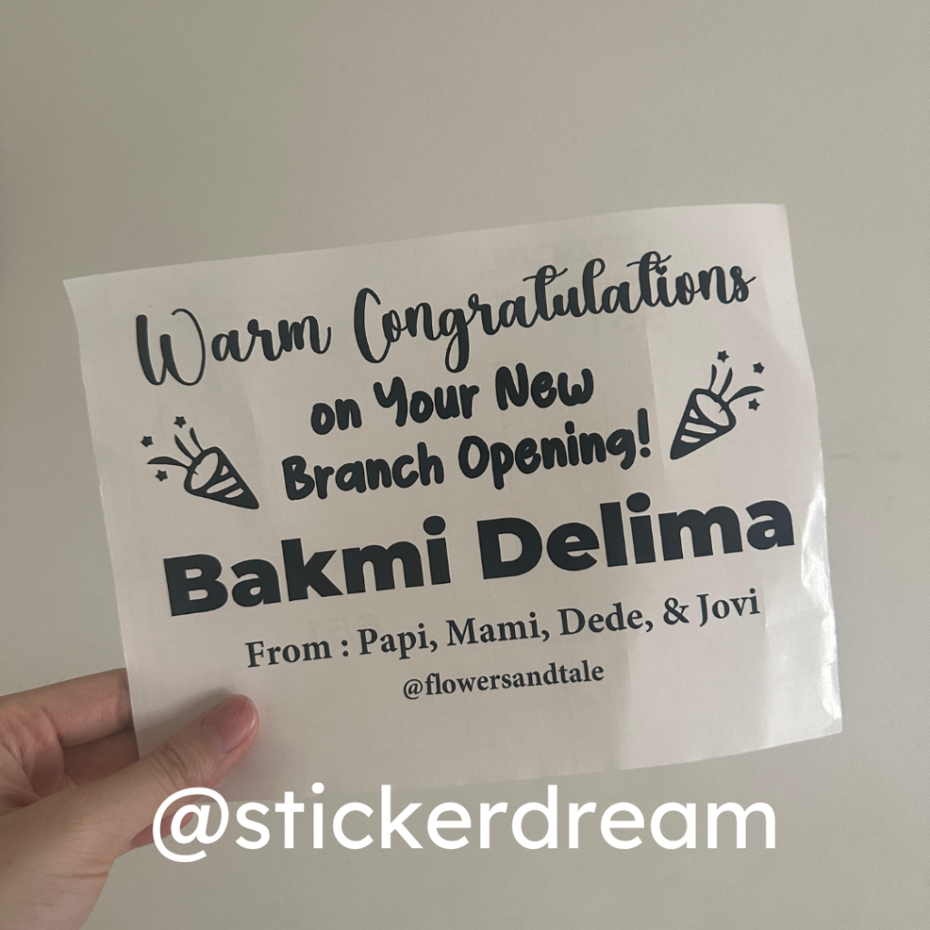 Jual Stiker Custom Balon PVC 18 inch Ukuran 20x20cm Sticker Cutting ...