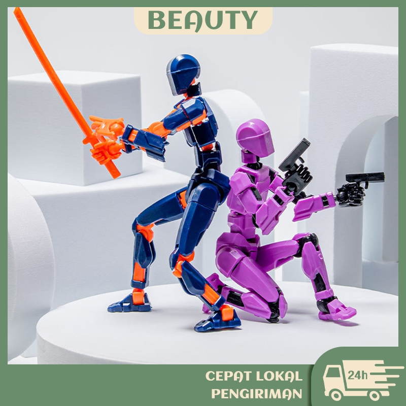 Jual BEAUTY 3D Joint Movable Action Figure Mainan Robot Anak Laki-laki ...