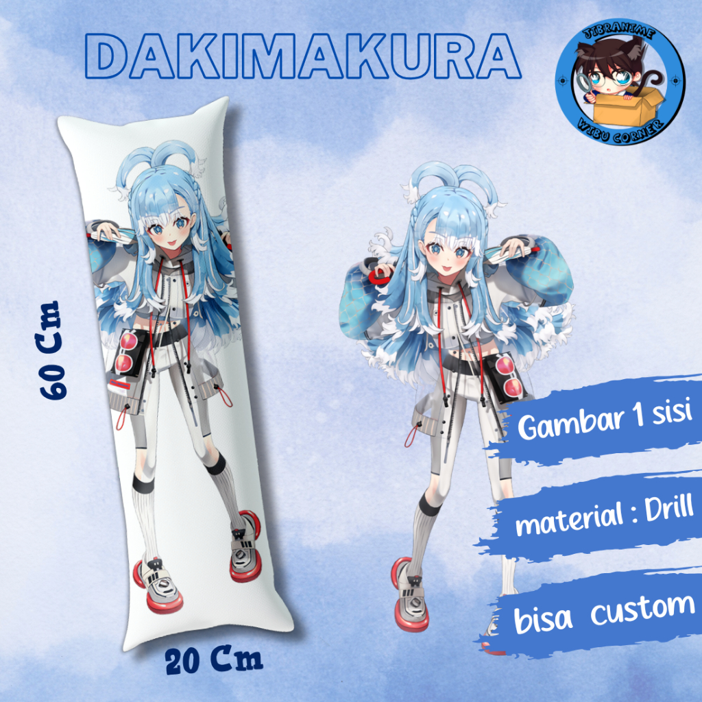 Jual dakimakura guling vtuber hololive kobo kanaeru / ukuran 20x60cm ...