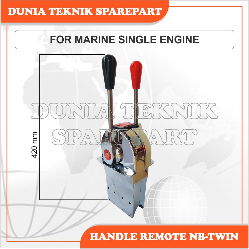 Jual NB-TWIN MARINE HANDLE REMOTE KAPAL / HANDLE GAS (SINGLE ENGINE ...
